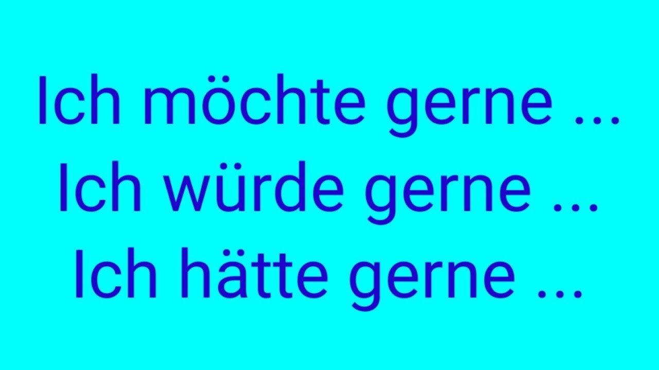 فرق بین mögen و möchten در زبان آلمانی